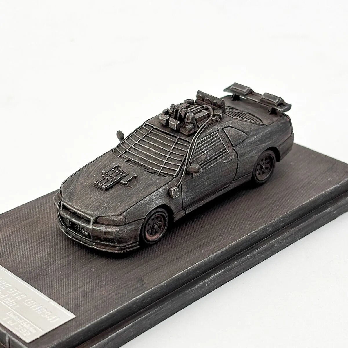 Миниатюрная модель автомобиля из литого металла Ниссан GTR Mad Max R34 модель автомобиля Игрушки 1:64 Nissan GTR Mad Max R34