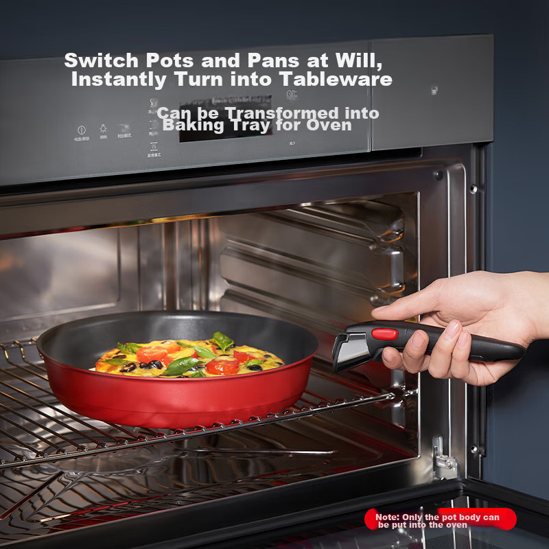 Tefal Detachable Wok 26cm, Convertible Baking Dish, Cookware, Compatible with Induction Cooker, Oven, And Gas Stove