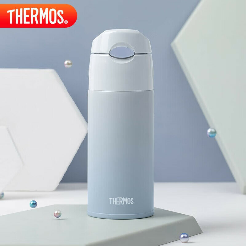 Термос THERMOS TCMI-400S BLW, с трубочкой, для детей и взрослых, 0,4 л, blue