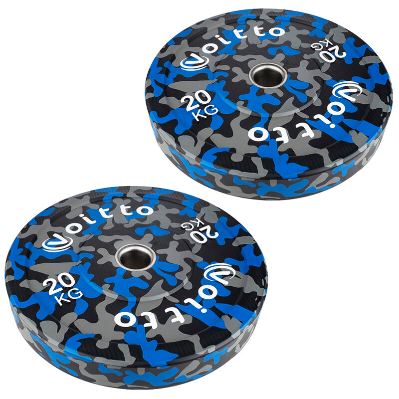 Набор камуфляжных бамперных дисков Voitto V-404 20 кг (2 шт) - d51