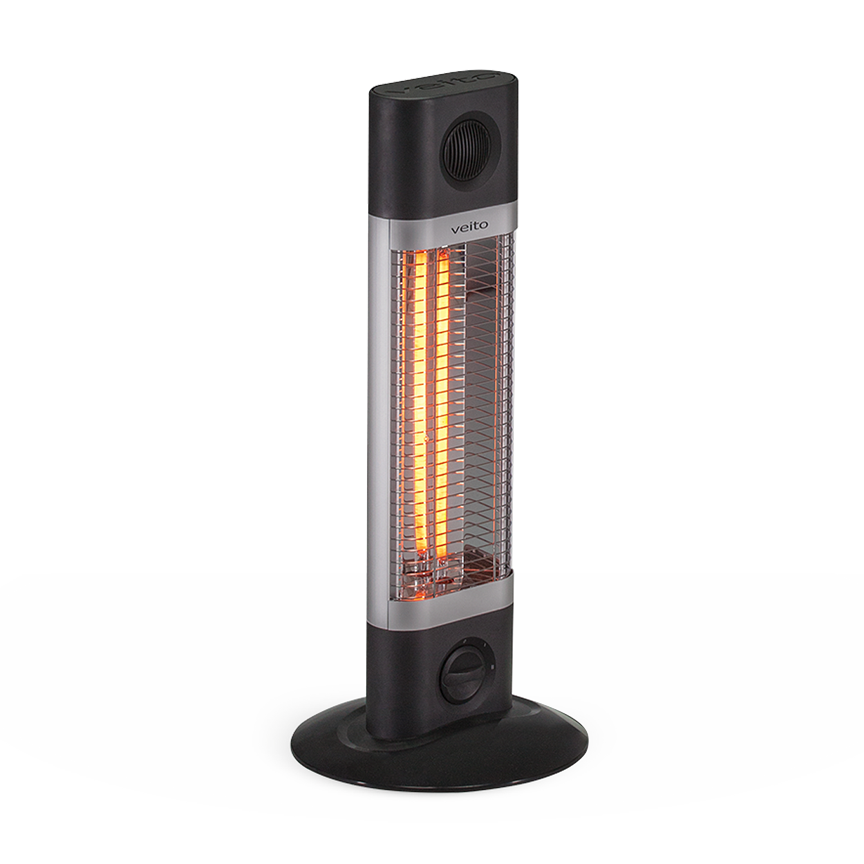 Напольный обогреватель Veito CH1200 LT black, 1,2 кВт, карбоновый, регулировка мощности