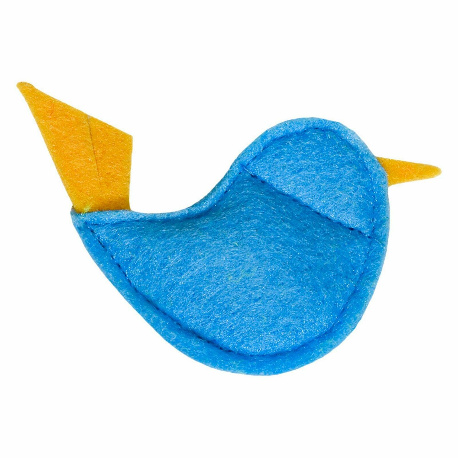 Игрушка для кошек "Фетровая птичка с кошачьей мятой"