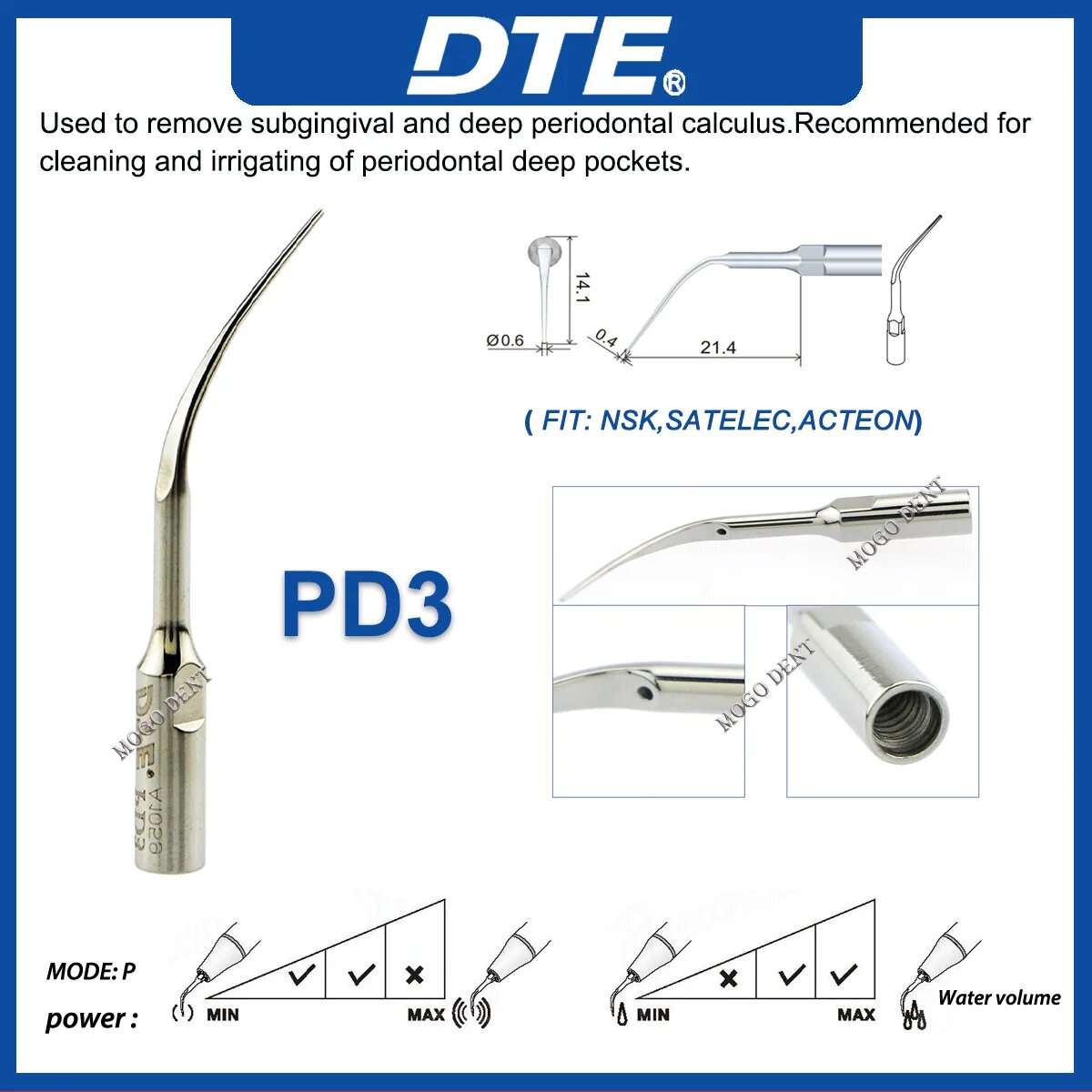 Ультразвуковой скалер Woodpecker DTE HD-7L PD3