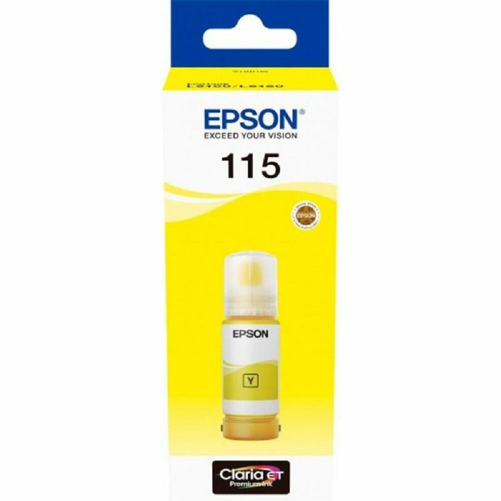 Epson Расходные материалы C13T07D44A Контейнер 115 с жёлтыми чернилами для L8160 L8180