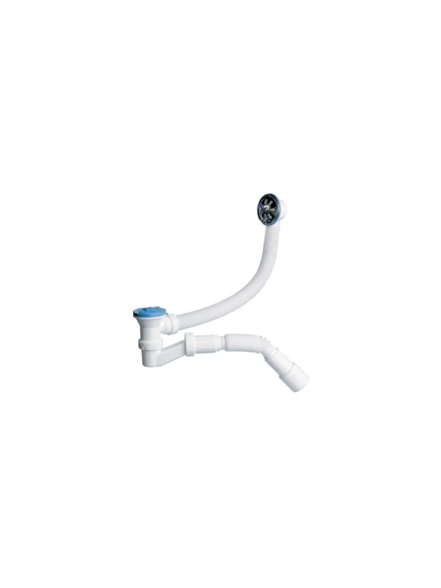 Сифон для ванны выпуск D70 перелив гибкая труба 40х40/50 AV ENGINEERING (AVE129730)