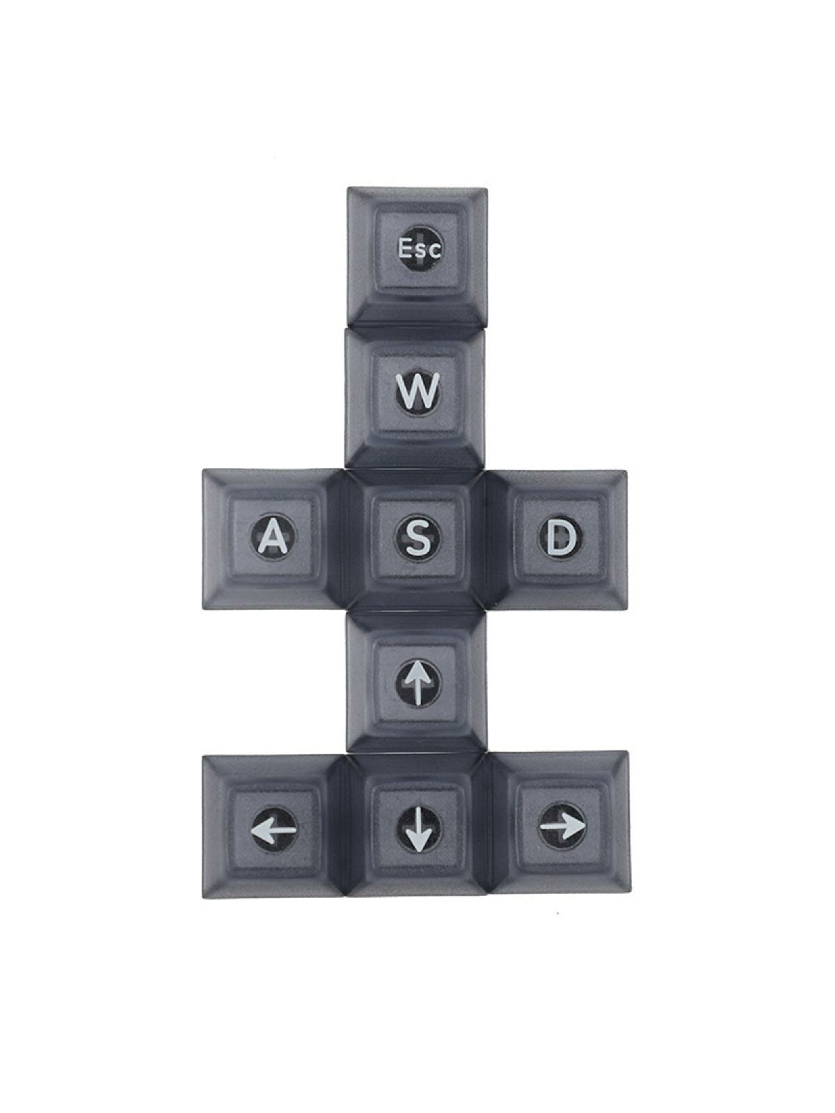 9 Keys Backlit Keycap Set WASD/ESC/Direction For Cherry MX Switches Keycaps Backlit Gaming Mechanical for Key Cap DSA He