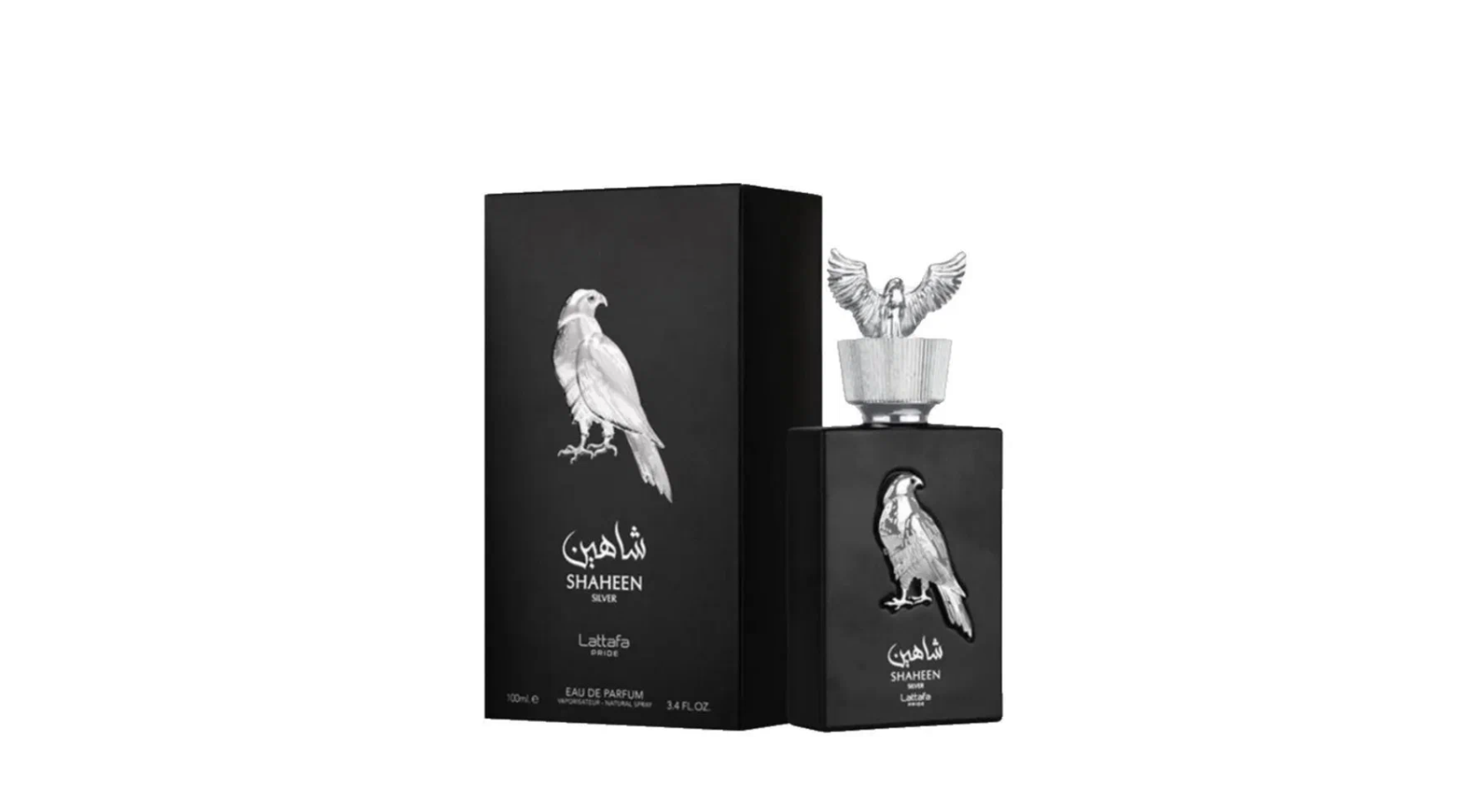 Парфюмерная вода Lattafa Shaheen Silver 100 мл, восточная, мускусная