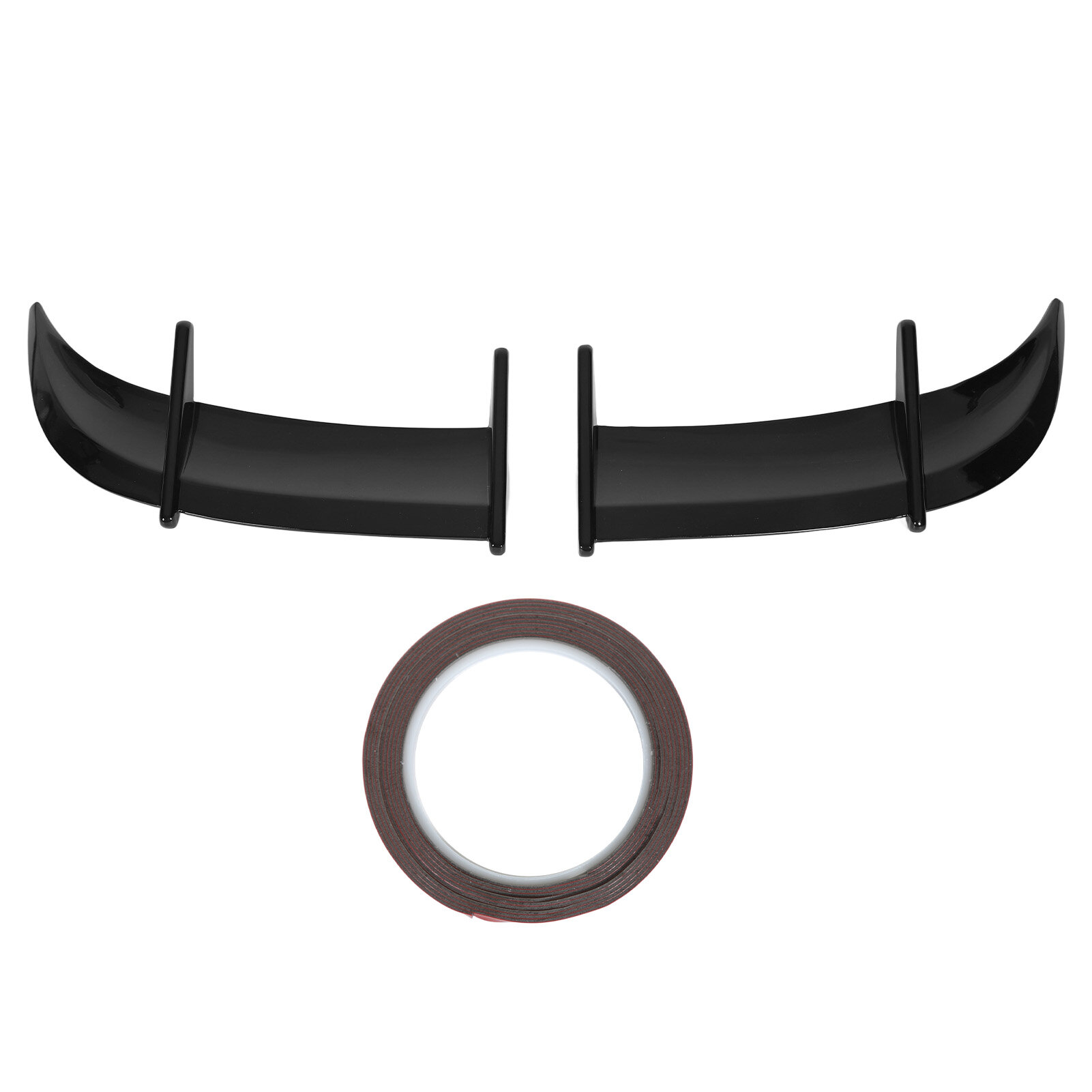 Глянцевый черный автомобильный задний спойлер багажника для моделей MK6, 2 шт. хвостовой спойлер для снижения давления ветра, крыло крышки, стиль AK, простая установка