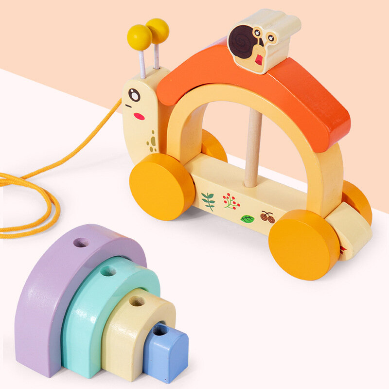 Игрушка "Радужная улитка", головоломка, деревянная, 0.9 кг