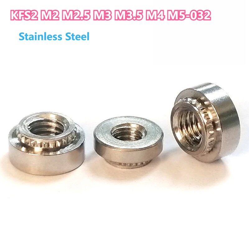 Самозажимные гайки KFS2/KF2 из нержавеющей стали KFS2-M2.5(20pcs)