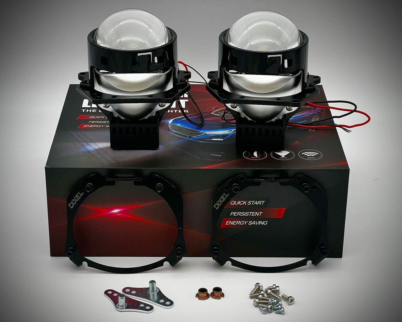 Билед линзы для BMW 5 E60, E61 дорест. 2003-2007 с AFS / Светодиодные Би линз для Адаптивных фар на БМВ 5 Е60