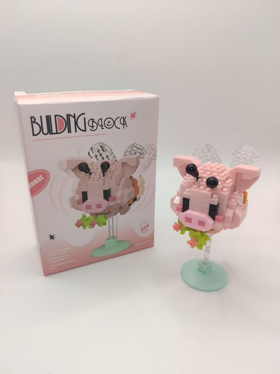 Мини 3д конструктор "Зверопчёл", Свинья, 350 деталей 3d конструктор конструктор для детей свинья зверопчел