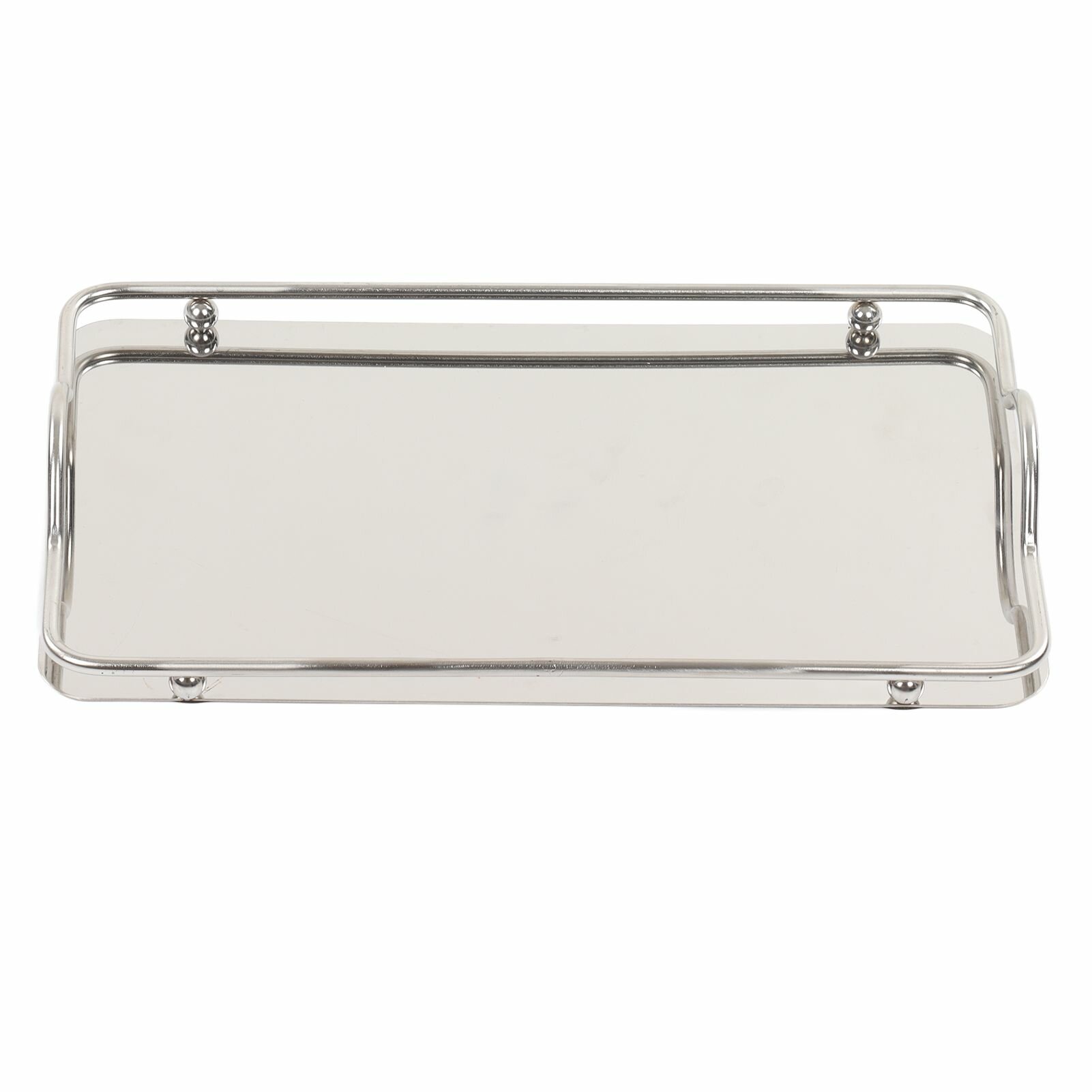 Большой поднос из нержавейки - для кофе и фруктов