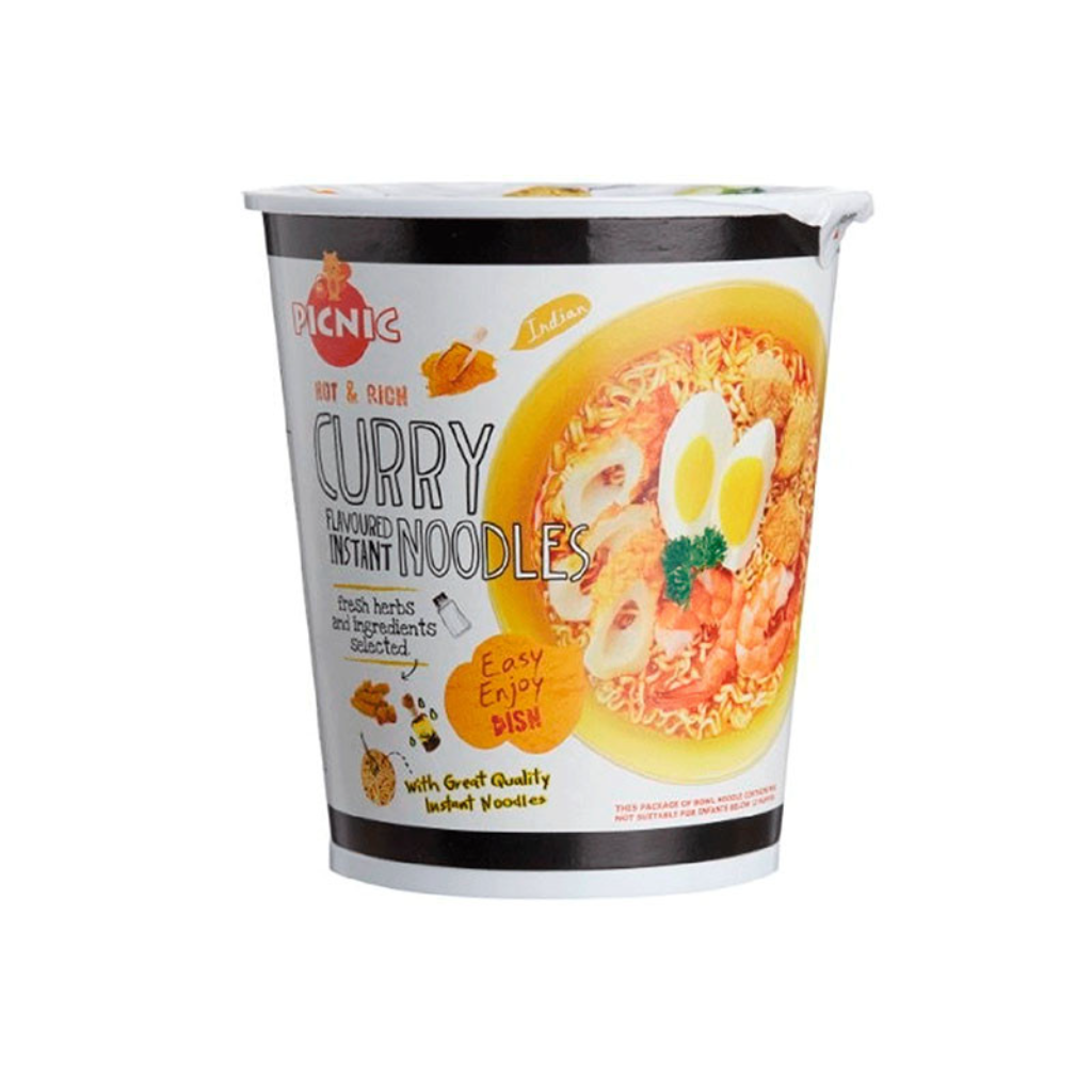 Лапша быстрого приготовления Picnic со вкусом карри 60 г, Таиланд