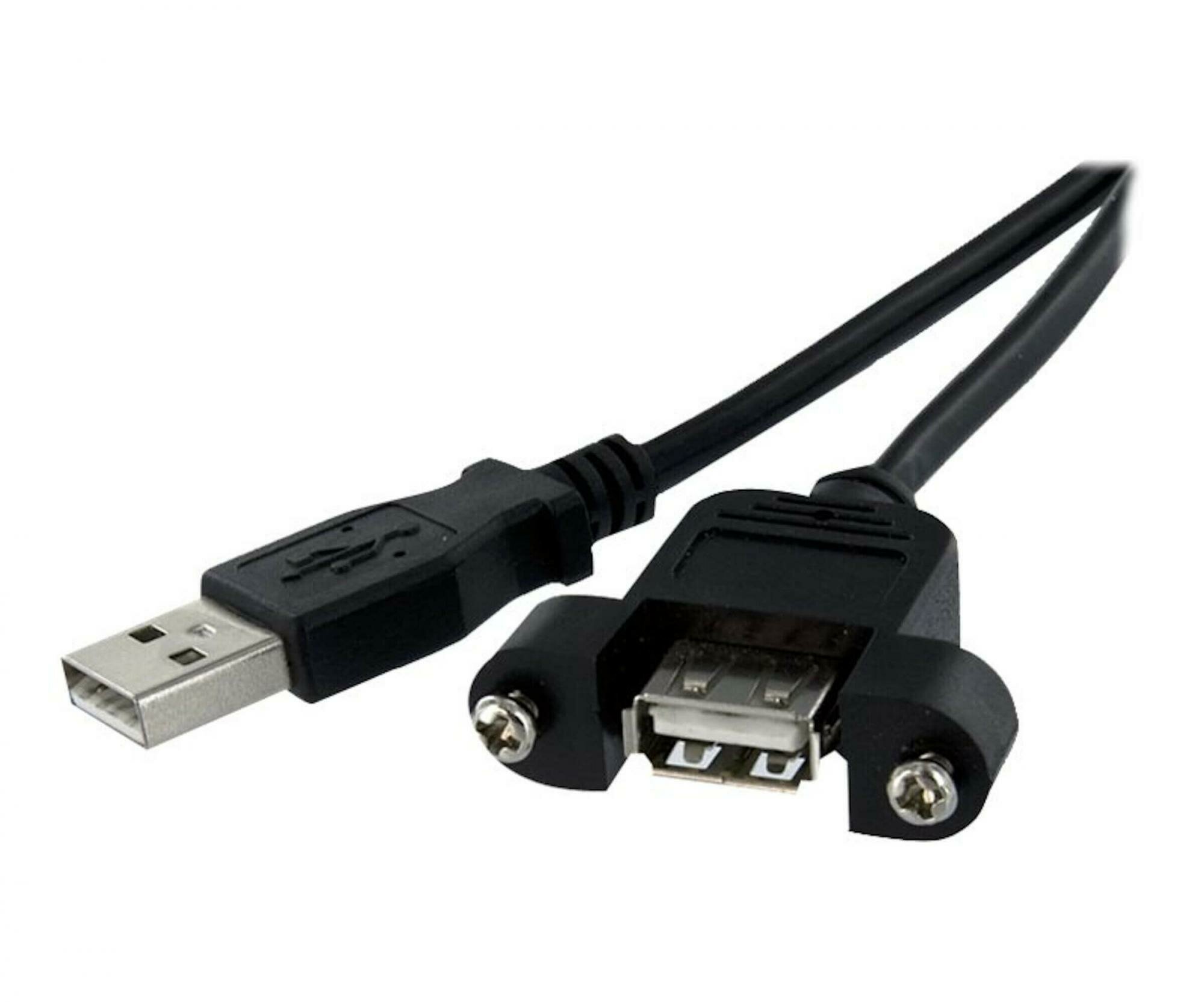 Адаптер USB-A F в USB-A M Папа-мама L 300 мм