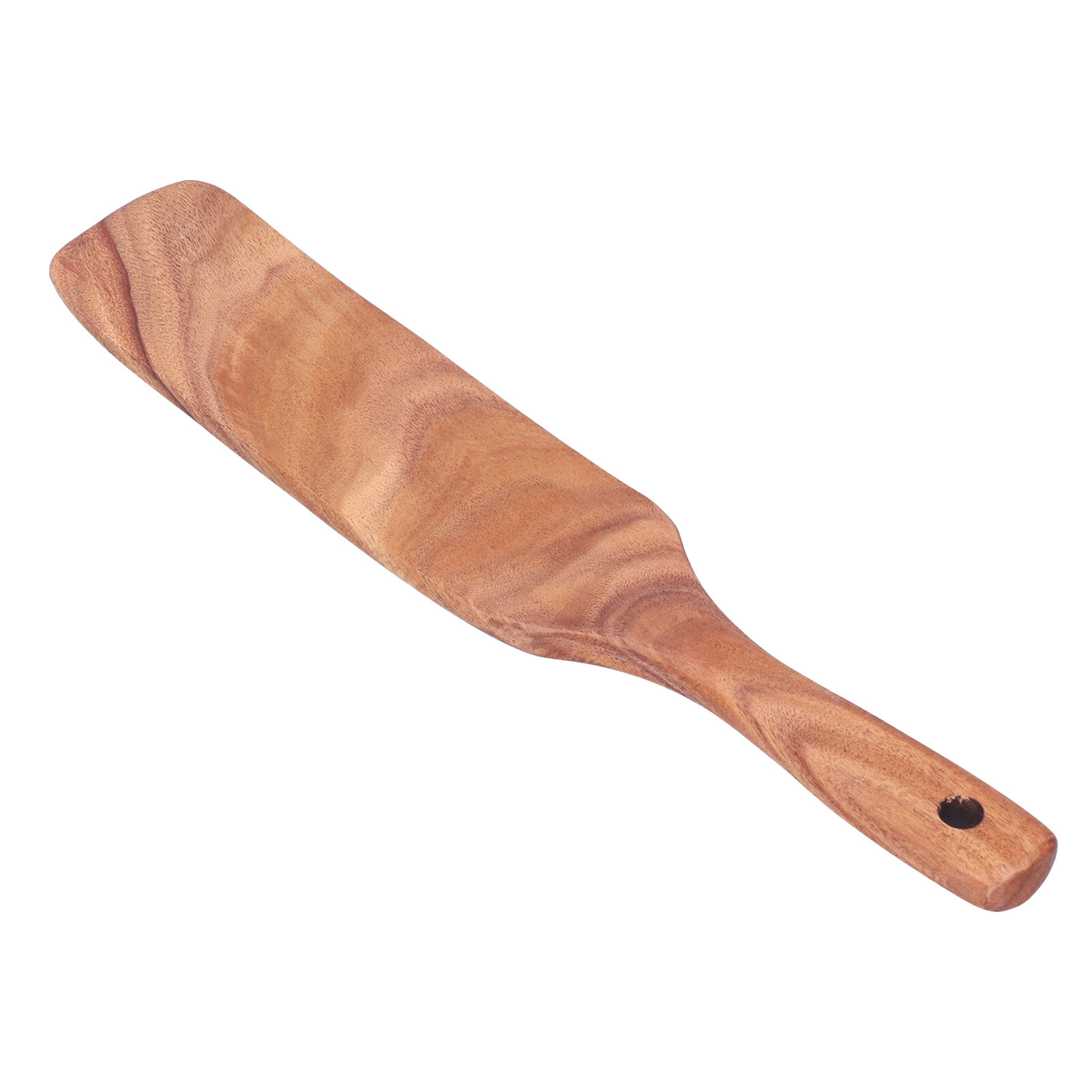 Лопатка из тикового дерева, деревянная лопатка для стейка, пиццы, приготовления салата, лопатка для жарки для деловых подарков, домашняя кухня, большая лопата 13,8x2,4 дюйма