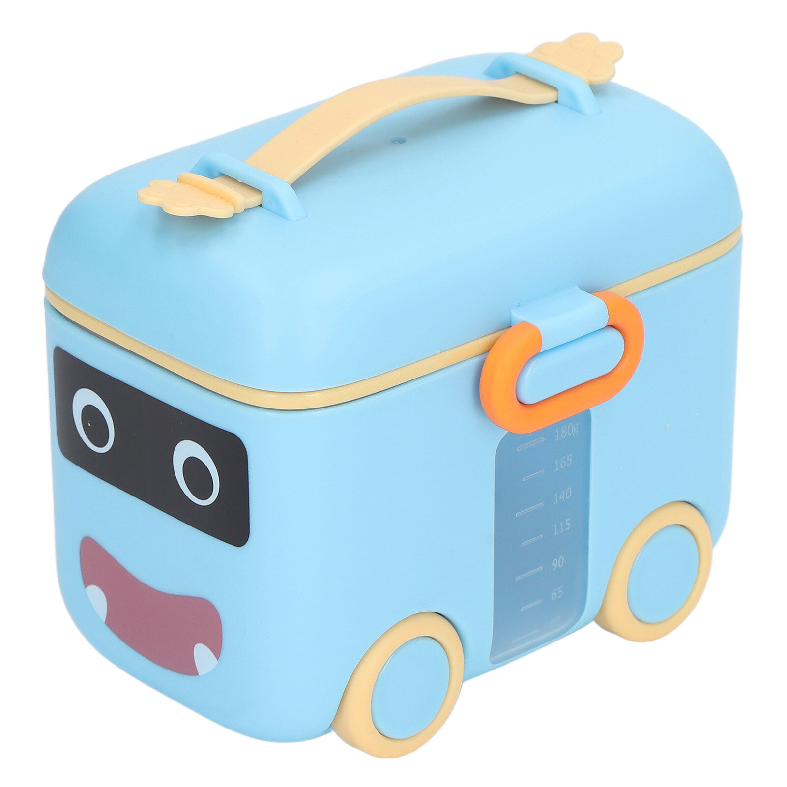 Детский дорожный контейнер для сухого молока, герметичный, влагонепроницаемый, портативный, с ручкой, синий