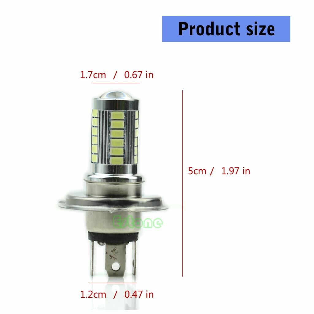 Светодиодная лампочка H4 12V 33-LED для автомобиля