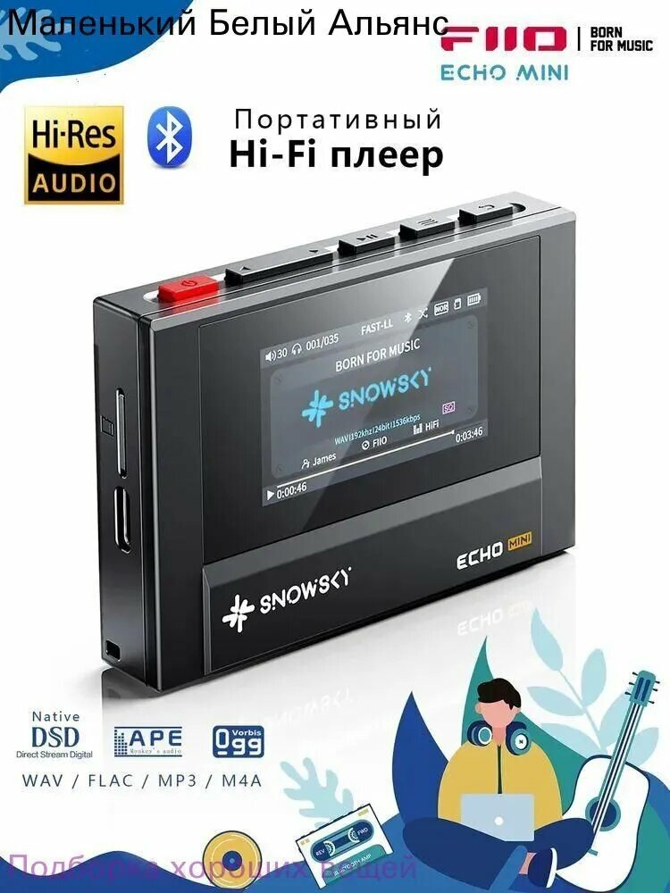 Аудиоплеер FIIO SNOWSKY ECHO MINI (F4401E) Black портативный