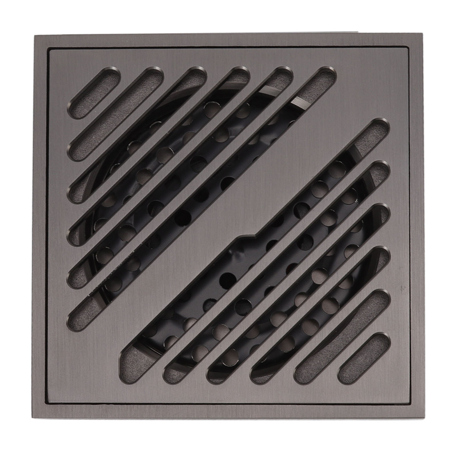 Квадратный слив в пол для душа, очень толстый слив в пол в ванной комнате из нержавеющей стали для дома, кухонные аксессуары, серый цвет