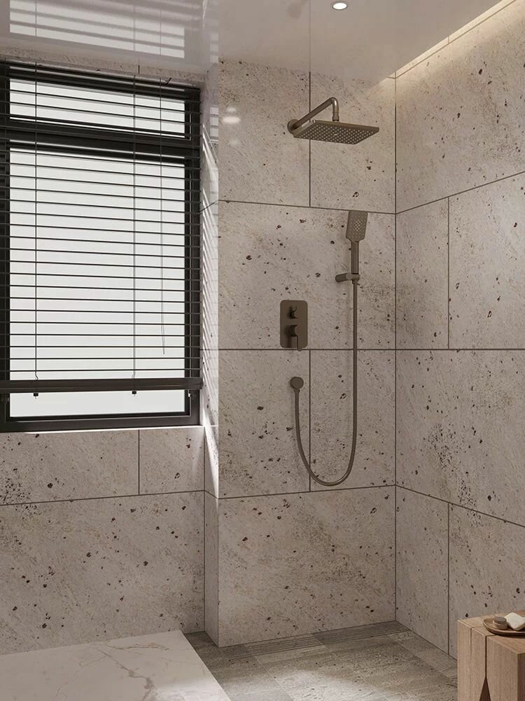 Встраиваемая душевая система Veconi VERONA brushed graphite (брашированный графит)