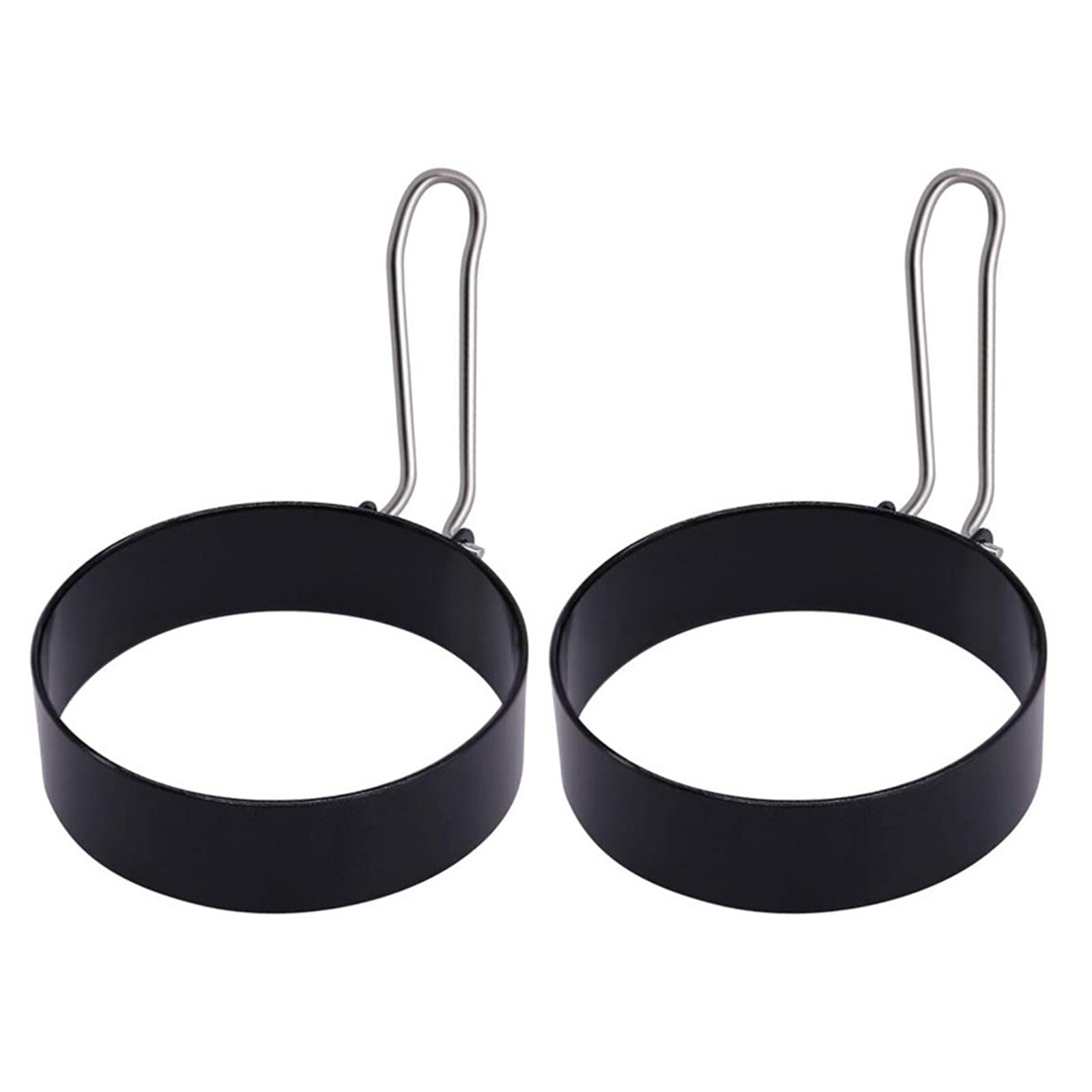 Яичное кольцо Круглые формы для яиц Нержавеющая сталь Антипригарное металлическое кольцо Кухонный инструмент для жарки яиц Формы для яичницы и сэндвичей McMuffin