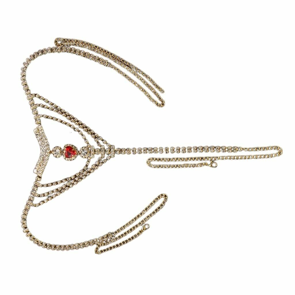 Стринги с кристаллами, Золото