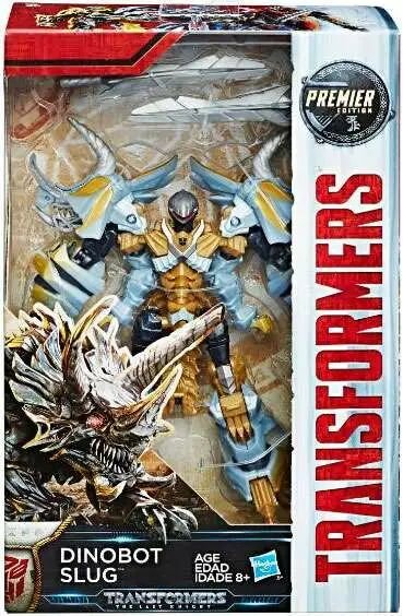 Трансформеры Игрушка хасбро Transformers The Last Knight Premier Dinobot Slug Deluxe Action Figure