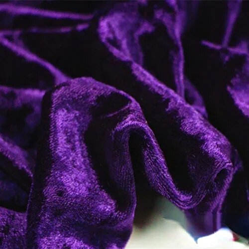 Бархатная ткань черная/красная 50 см Фиолетовый, Dark purple