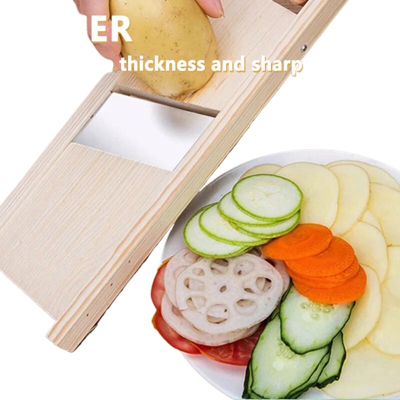 Картошка фри Сетка Нержавеющая Картофель Стальная Картофельная кухня Деревянная домашняя чипсовая Измельчённая картошка