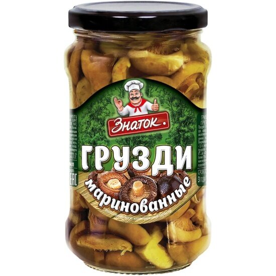 Грузди Консервы Знаток Знаток маринованные 280 г