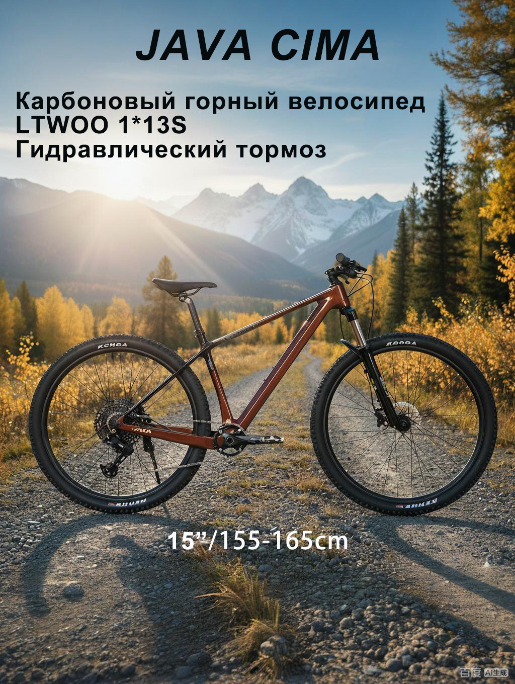 Карбоновый горный внедорожный велосипед JAVA CIMA