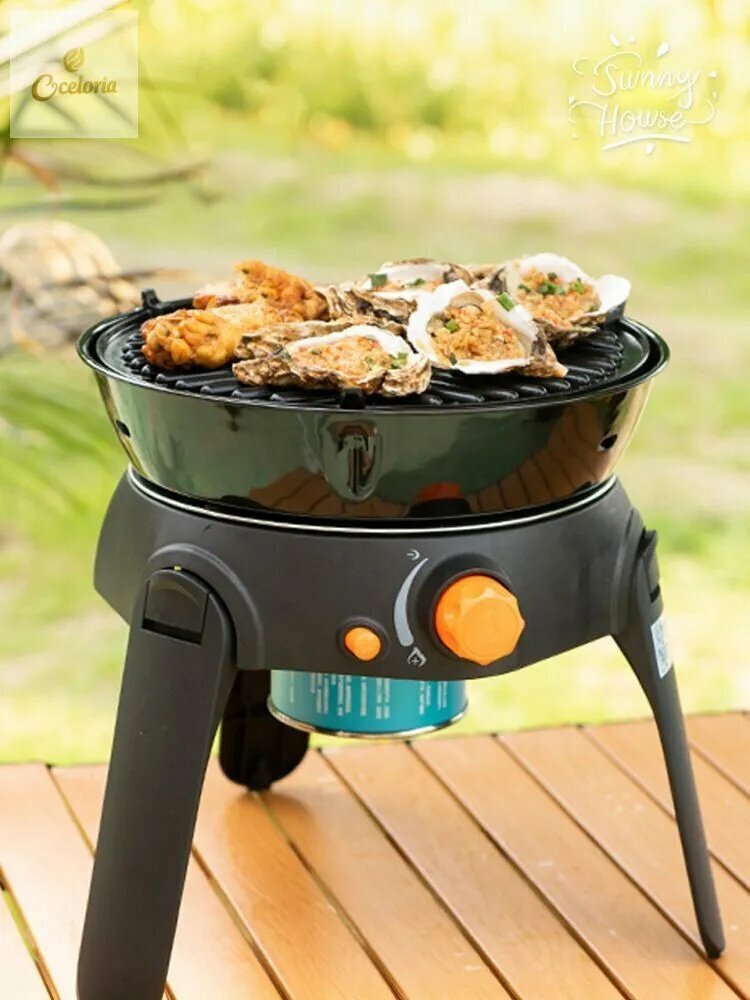 Xiaomi YouPin Складной мангал из стали 1,5 мм с ножками-кармашками переносной/гриль для летних домиков, шашлыков и казанов, многоразовый и складной на открытом воздухе для барбекю и гриля