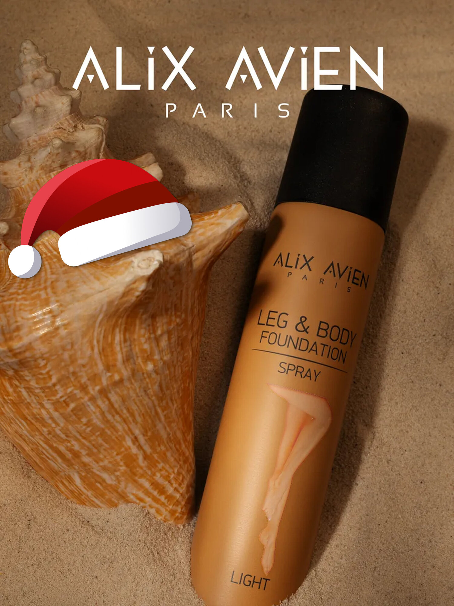 Тональный крем-бронзер ALIX AVIEN LIGHT, для тела и ног, светлый, спрей, 75мл