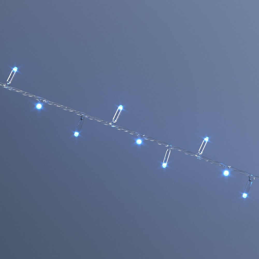 Светодиодная гирлянда ShopLEDs Светодиодная гирлянда VELA 10м, 24 В, синяя, прозрачный провод