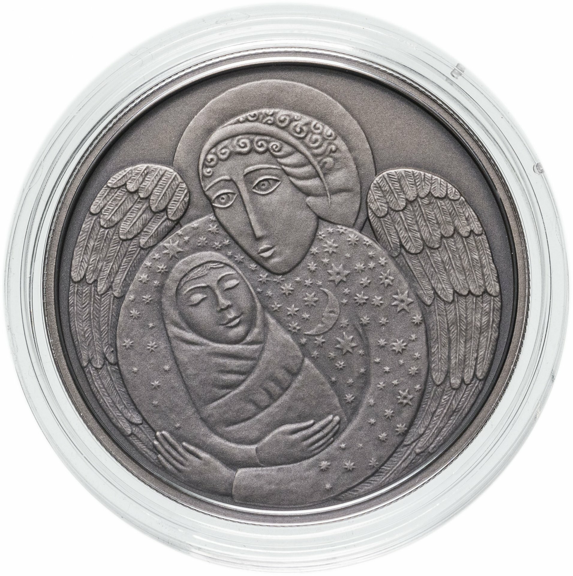 Беларусь 1 рубль 2019 года "День Ангела", Мельхиор медь-никель, в сохранности PL