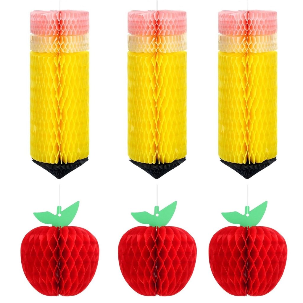 12шт Украшения для вечеринки "Назад в школу" Разноцветный Бумажный Венок, Серпантин, Набор для Празднования "Назад в школу"