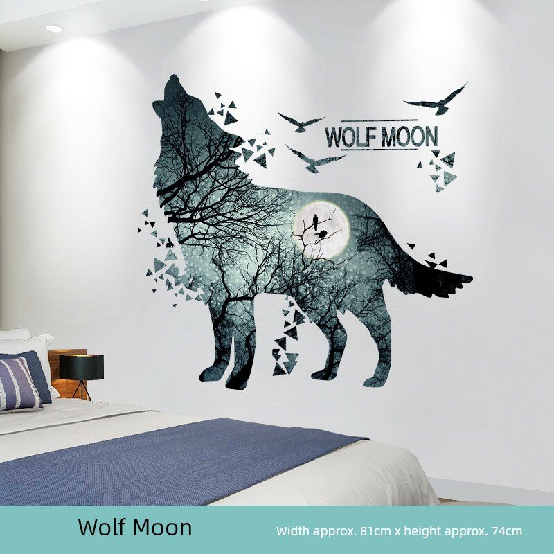 3D стерео наклейки на стену, самоклеящиеся обои для спальни, декоративные наклейки на стену у кровати, креативные обои