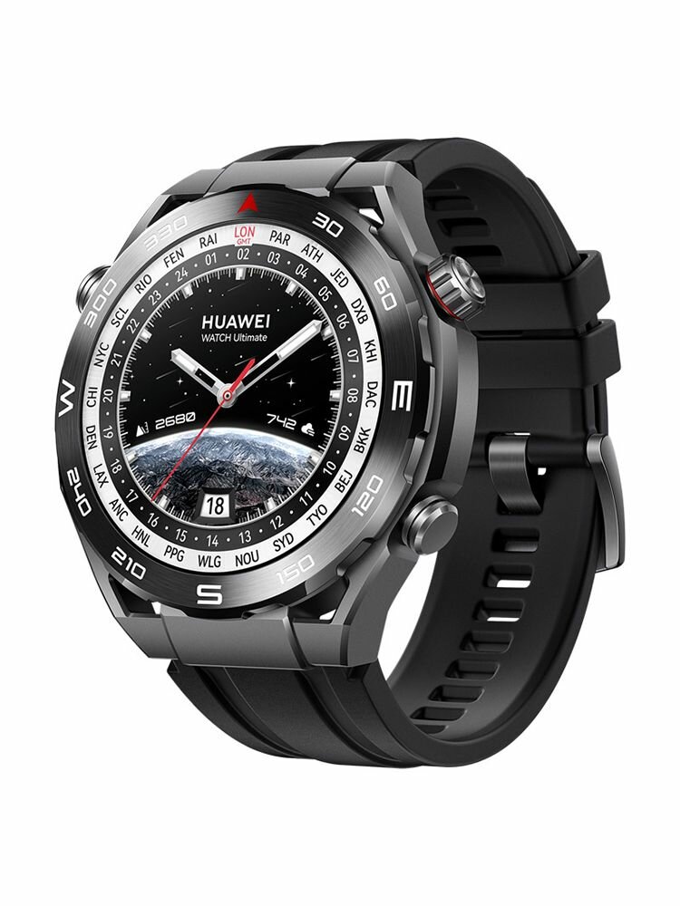 Фторкаучуковый ремешок для Huawei Watch Ultimate / Ultimate 2 сменный ремешок запасной ремешок для часов