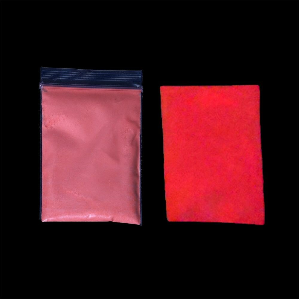 Люминофор порошок светящиеся в темноте светящийся 10 гр, цвет красная