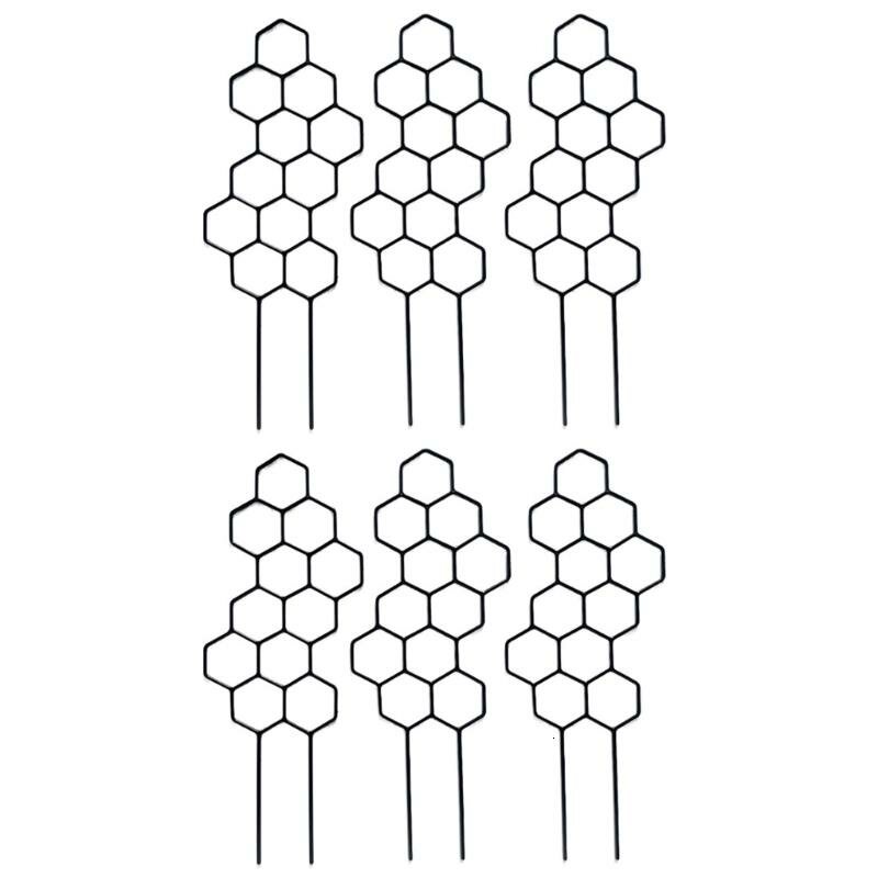 Решетка для растений, 6 шт, черный 2