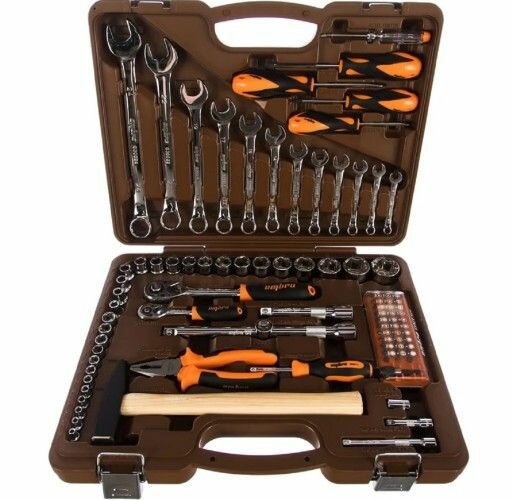 Набор инструментов OMBRA 88пр 1/4",1/2" 4-32мм 6-гран. пластик кейс