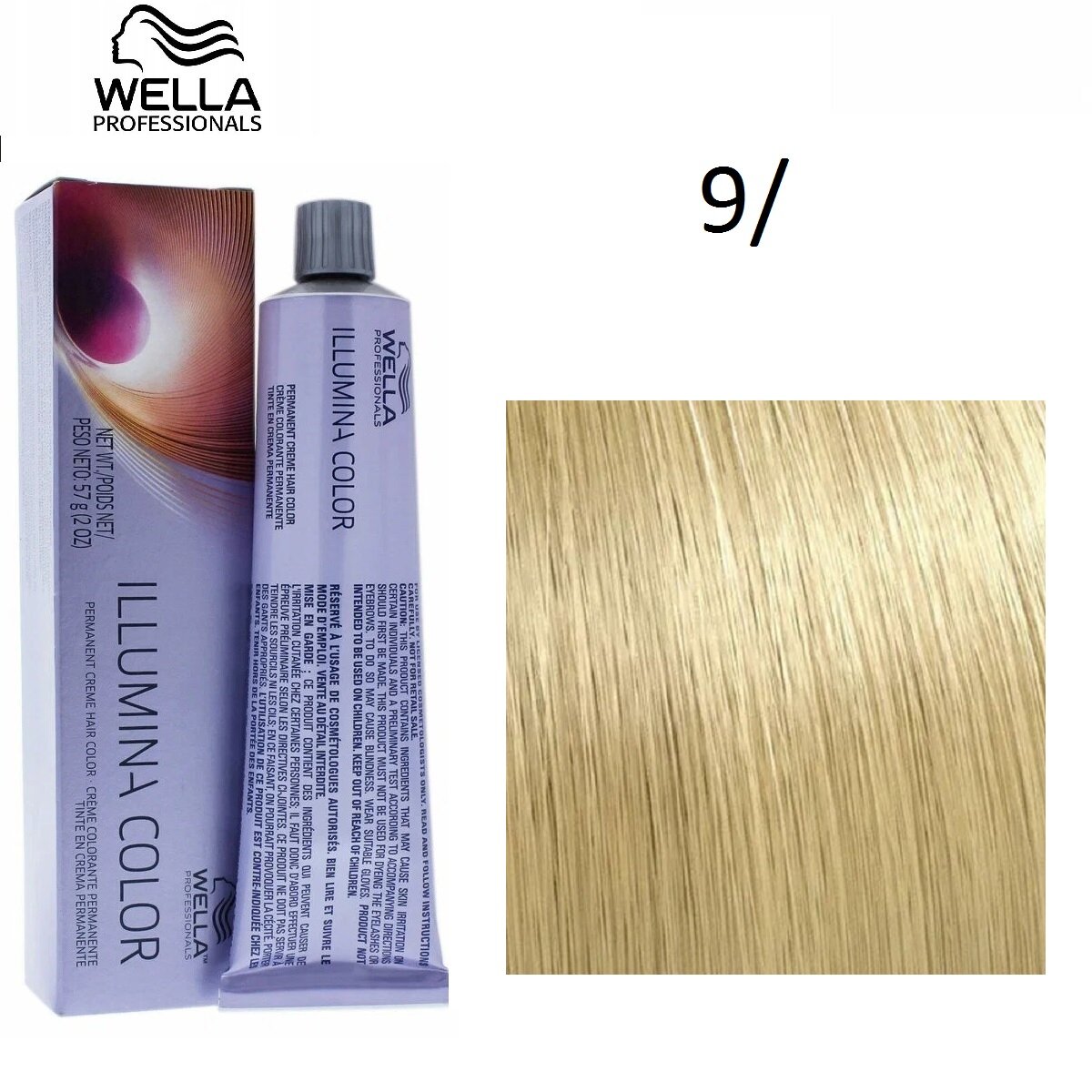 Wella Professionals Крем-краска для волос 9/ ILLUMINA COLOR Очень светлый блонд 60мл