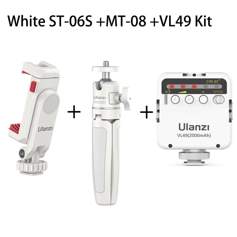 Ulanzi ST-06S держатель для телефона White Vlog Set 1