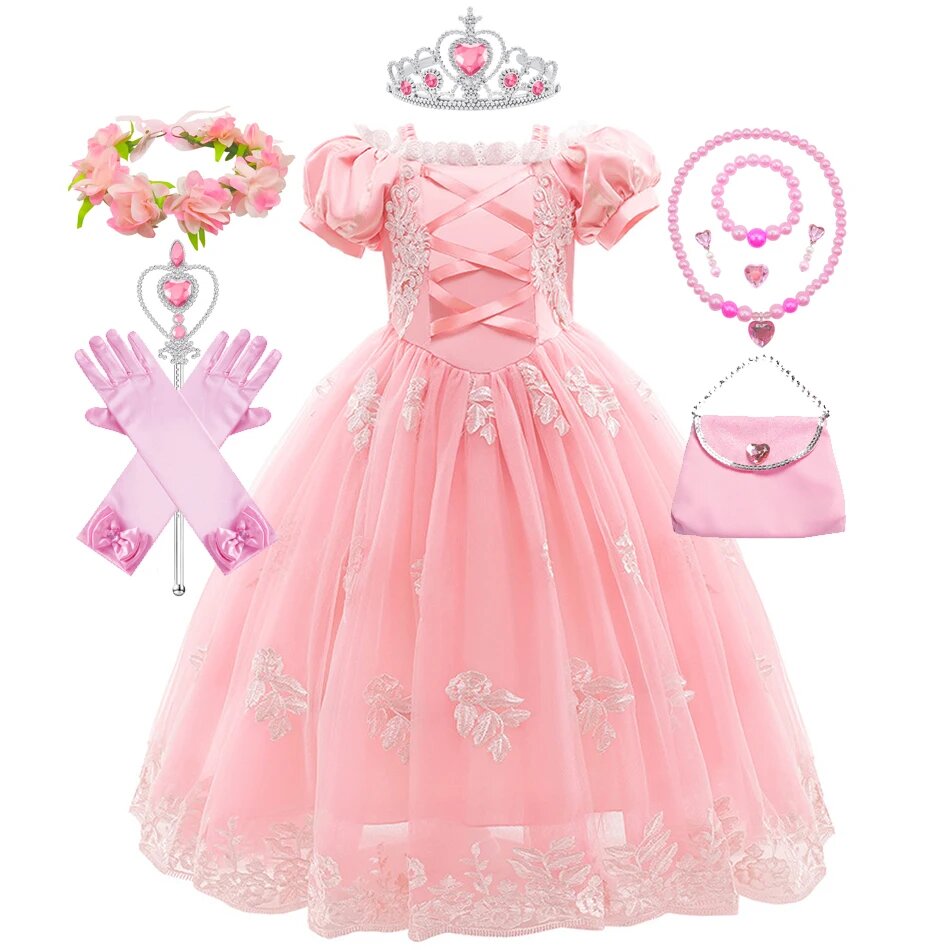 Костюм Рапунцель оllobebe 5-6T (Tag 130), Pink Rapunzel F