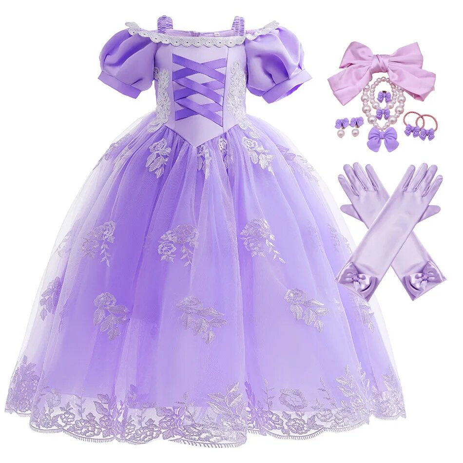 Костюм Рапунцель оllobebe 2T (Tag 100), Purple Rapunzel J