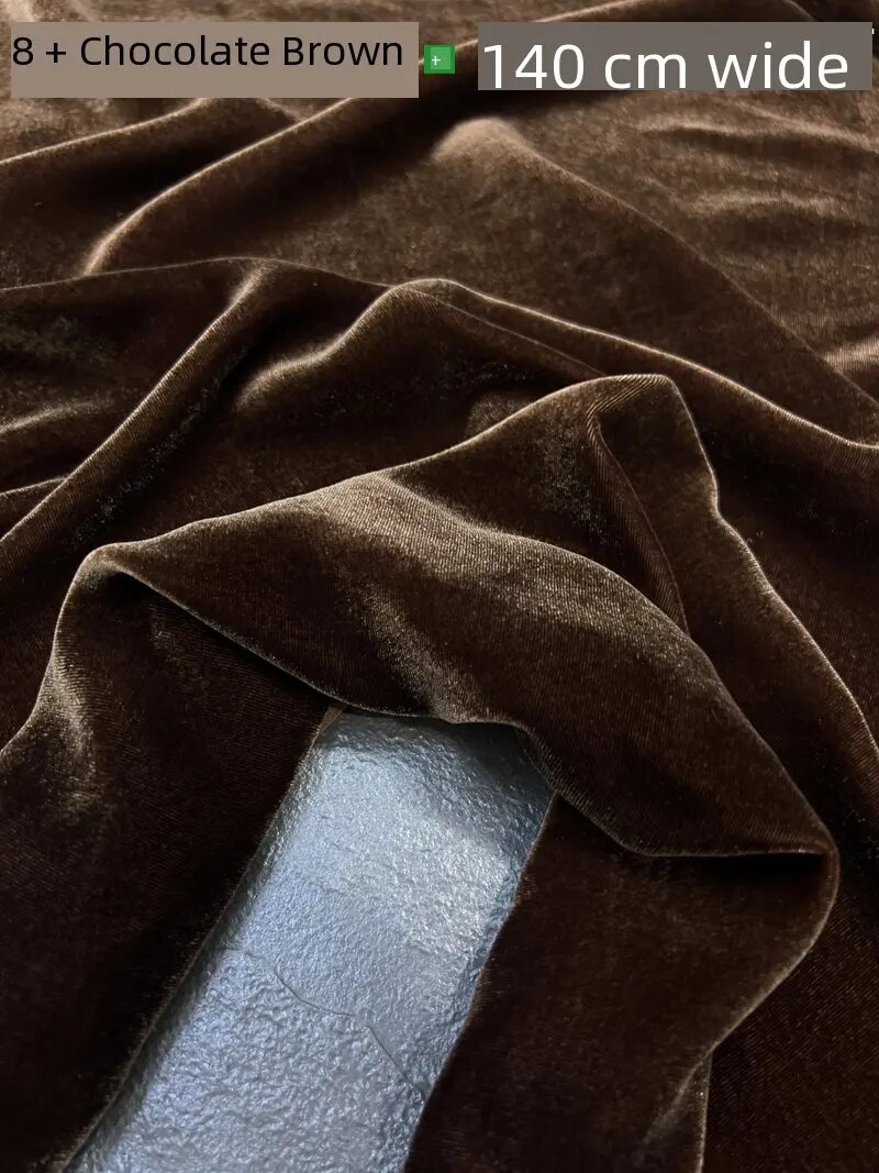 Шелковый бархат 40 цветов as picture color, 250cm