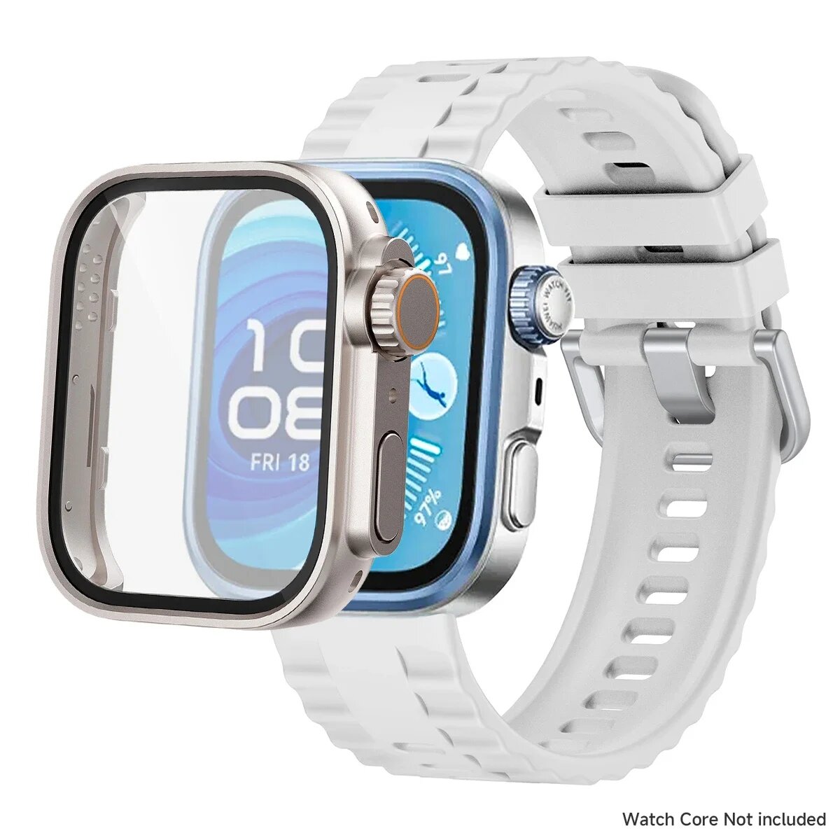 Ремешок + чехол для часов Huawei fit 4/3 4pro, цвет в ассортименте