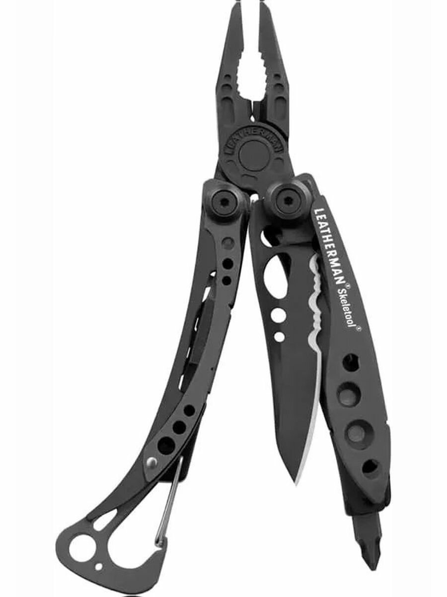 Мультитул Leatherman Skeletool Black, Stainless , 7 инструментов, черный