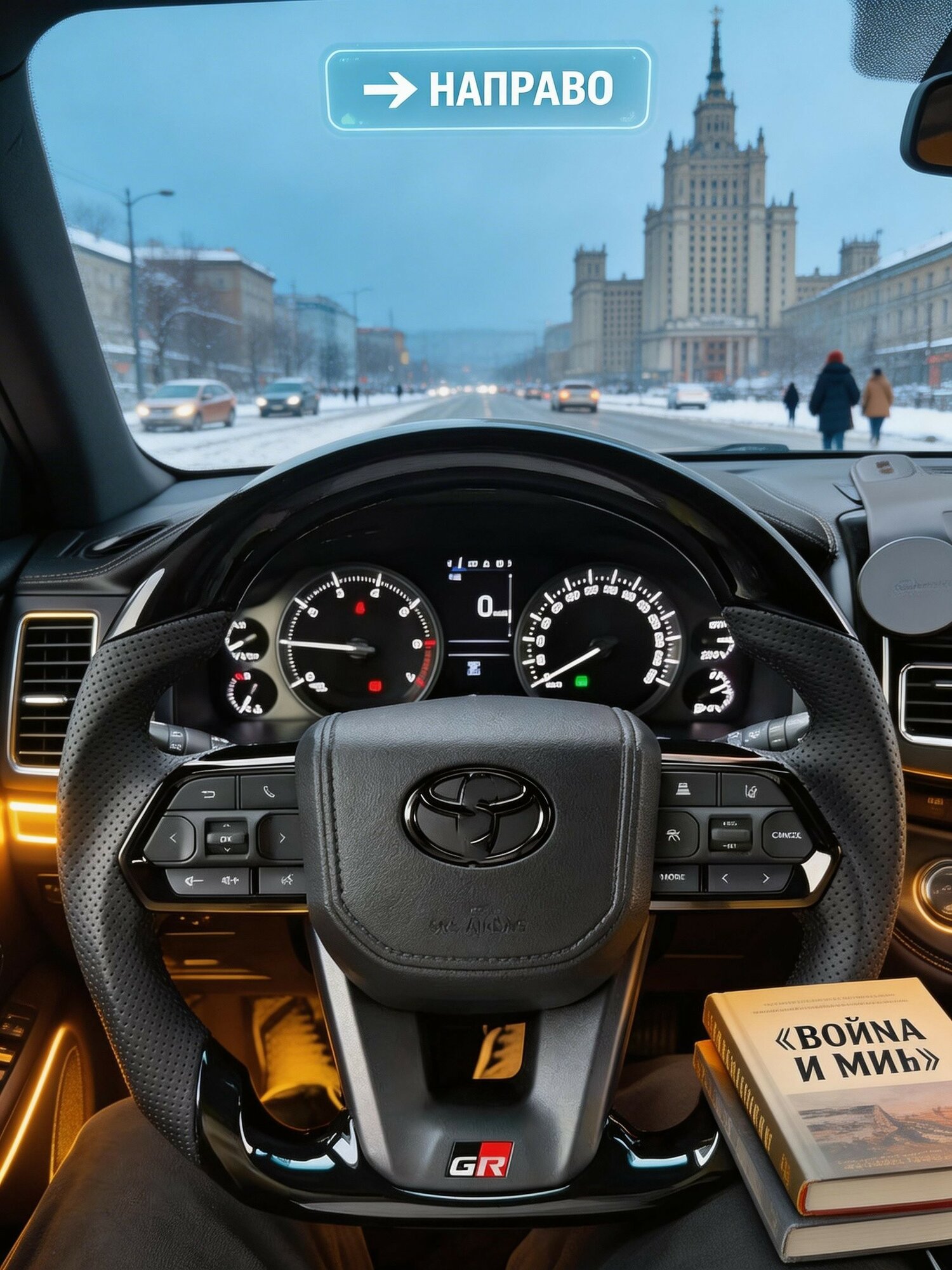Рулевое колесо из углеродного волокна и персикового дерева для Toyota, Lexus, Camry — тюнинг салона и персонализация